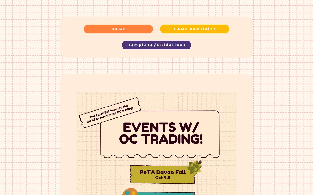 OC Trading Card Event